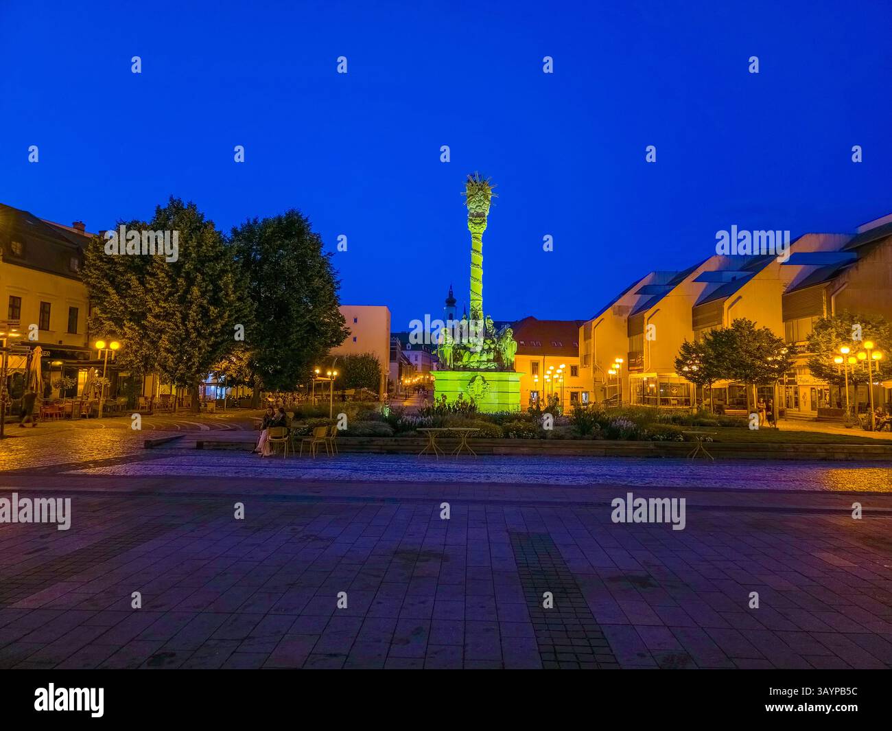 Trnava, Slovakia, July 24, 2024: Holy trinity column in Trnava ...
