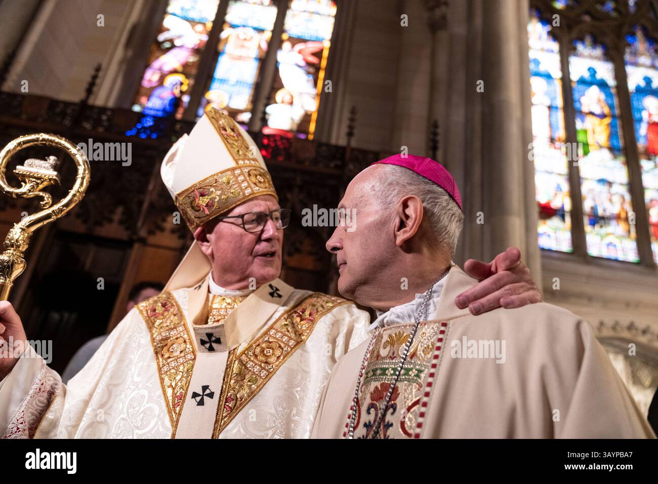 New York, NY, April 22, 2025: Cardinal Timothy Dolan and Permanent ...