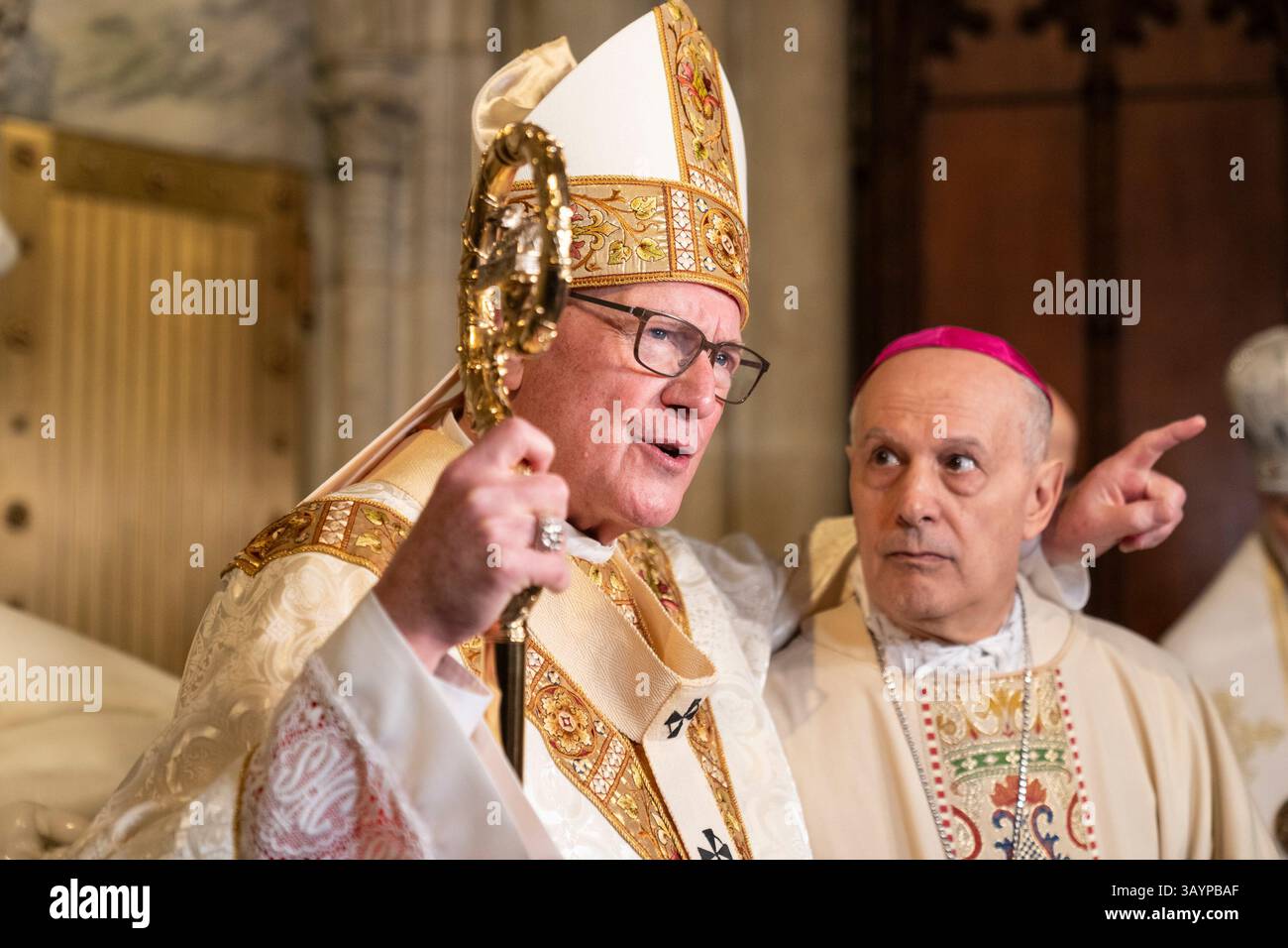 New York, NY, April 22, 2025: Cardinal Timothy Dolan and Permanent ...
