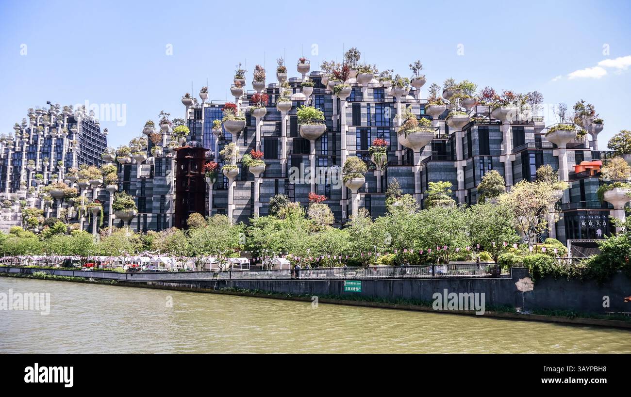 Tian An 1000 Trees, modern architecture with lush greenery and trees ...