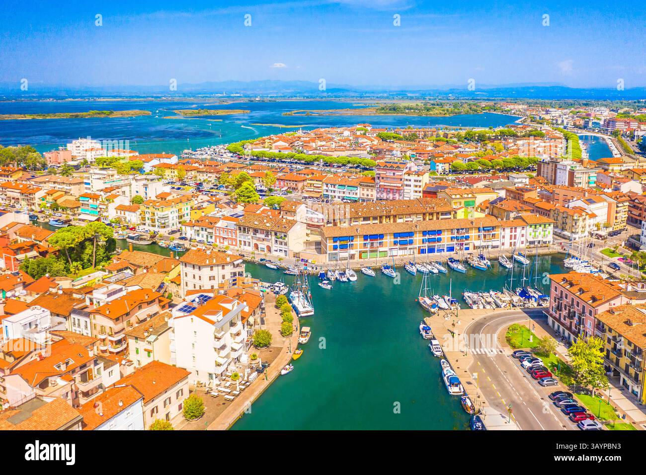 Aerial View of Old Town of Grado, Friuli-Venezia Giulia, Italy Stock ...