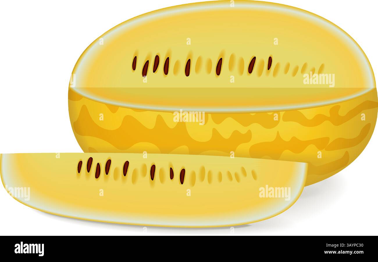 Group of chopped Gold in Gold Watermelon. Citrullus lanatus. Fruits and ...