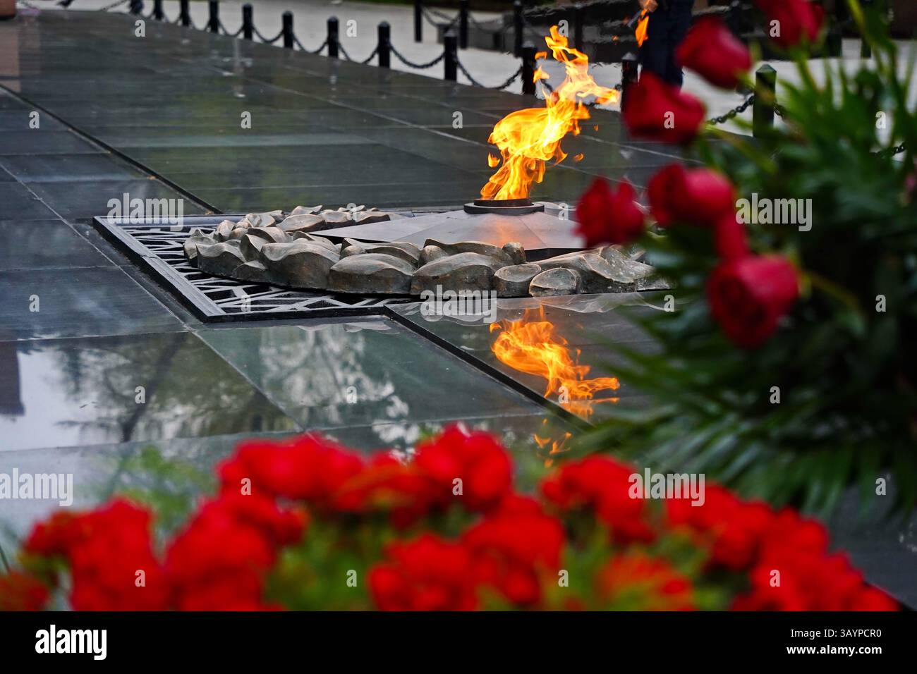 Eternal flame. A symbol in honor of the fallen heroes of the Second ...