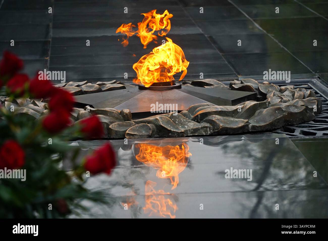 Eternal flame. A symbol in honor of the fallen heroes of the Second ...