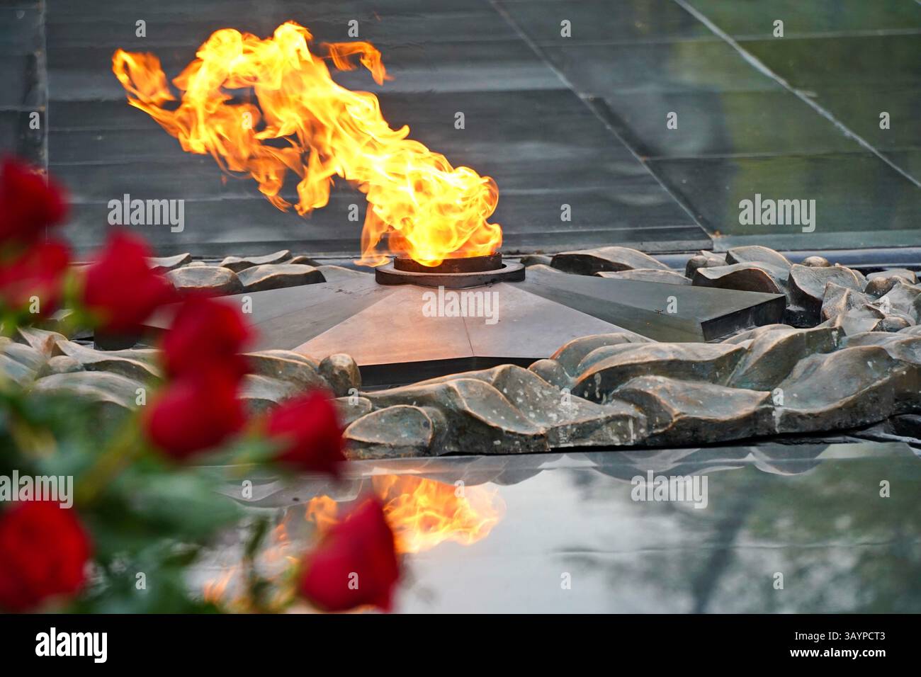 Eternal flame. A symbol in honor of the fallen heroes of the Second ...