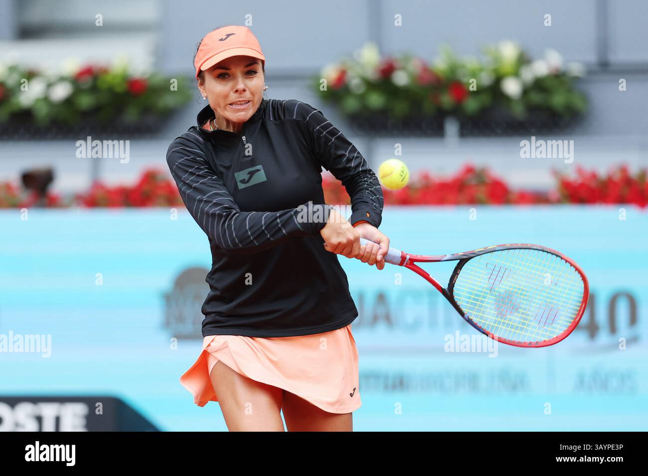 Viktoriya Tomova of Bulgaria in action against Alexandra Eala of ...