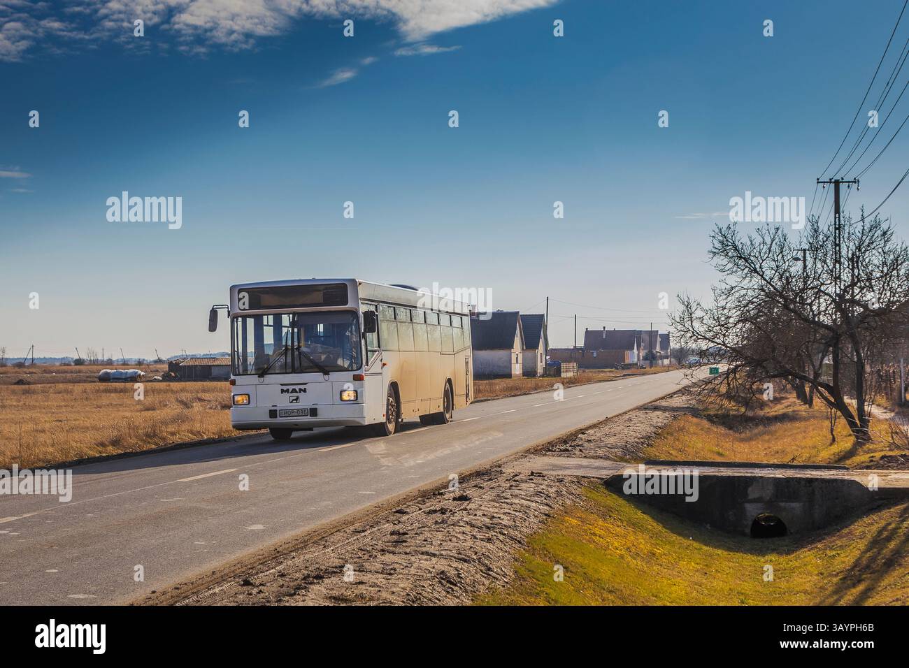 02.2022. Hungary, old classic bus Stock Photo - Alamy