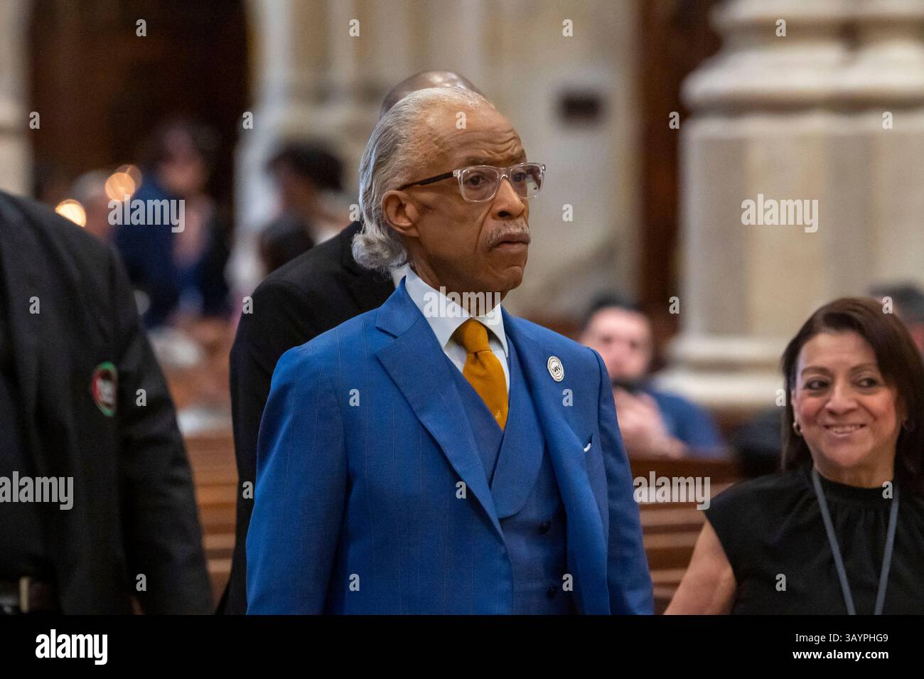 New York, United States. 22nd Apr, 2025. Reverent Al Sharpton attends a ...