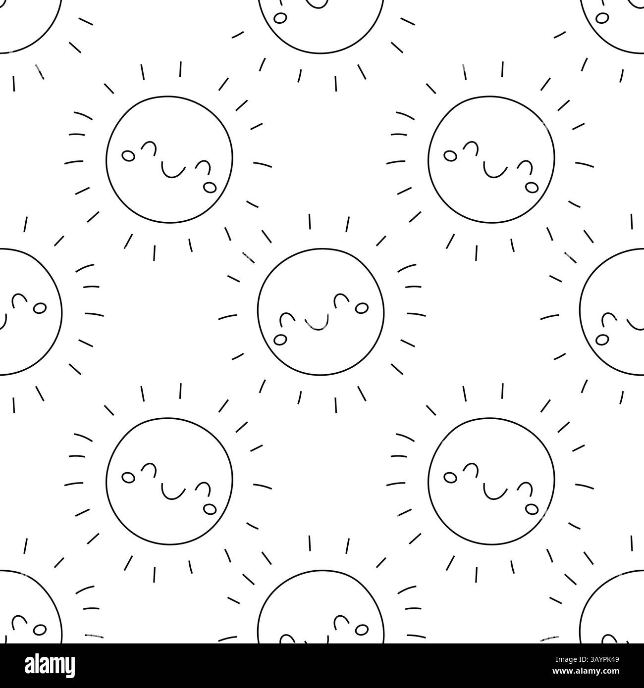 Cute sun in child Stock Vector Images - Alamy