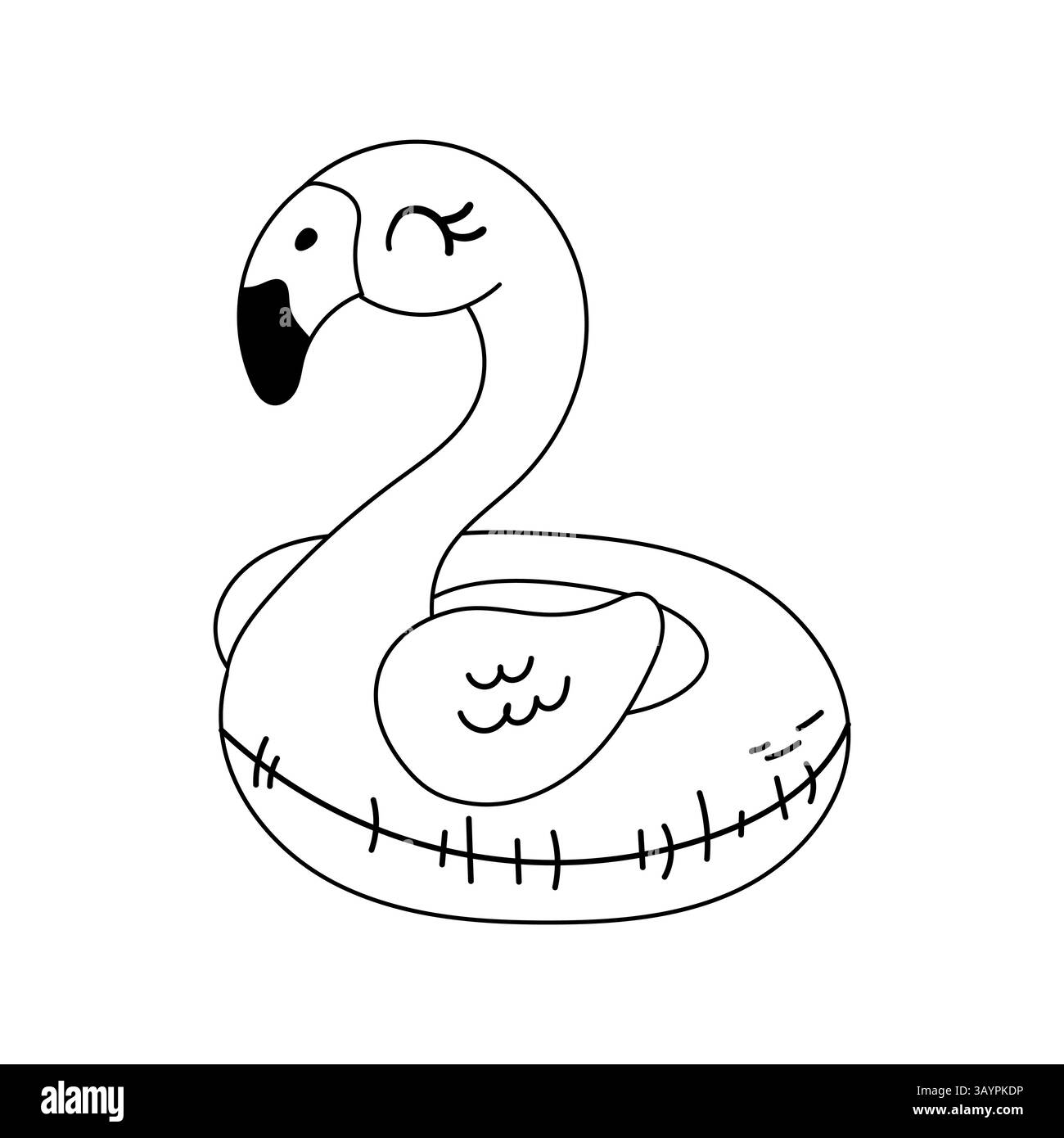 Inflatable flamingo Black and White Stock Photos & Images - Alamy