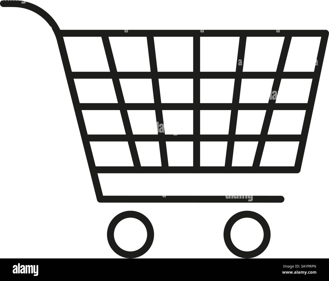 Shopping Cart Line Icon. E-Commerce, Online Shopping, And Retail ...