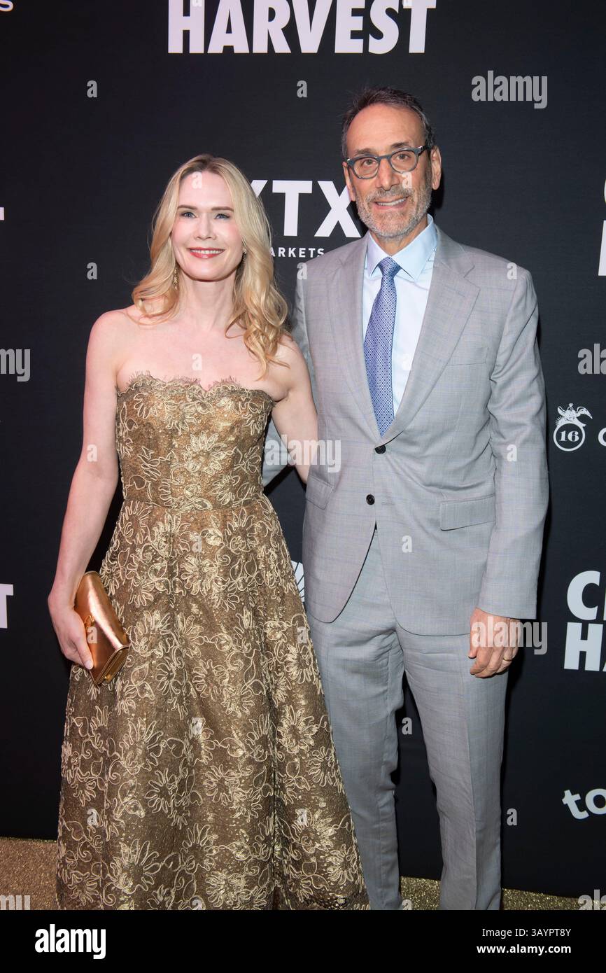 (L-R) Stephanie March and Dan Benton attend as City Harvest Presents ...