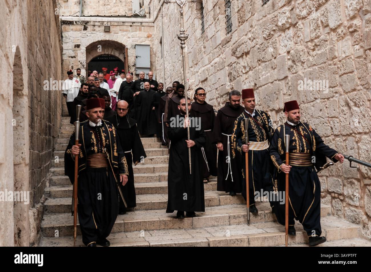 Jerusalem, Israel. 23rd Apr, 2025. The Latin Patriarch of Jerusalem ...