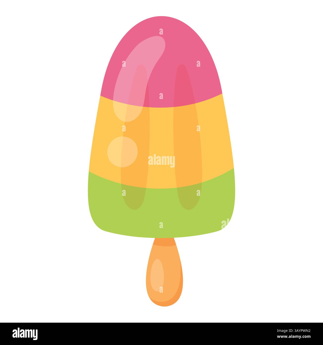 Popsicle ice cream. Hand drawn. Vector illustration Stock Vector Image ...