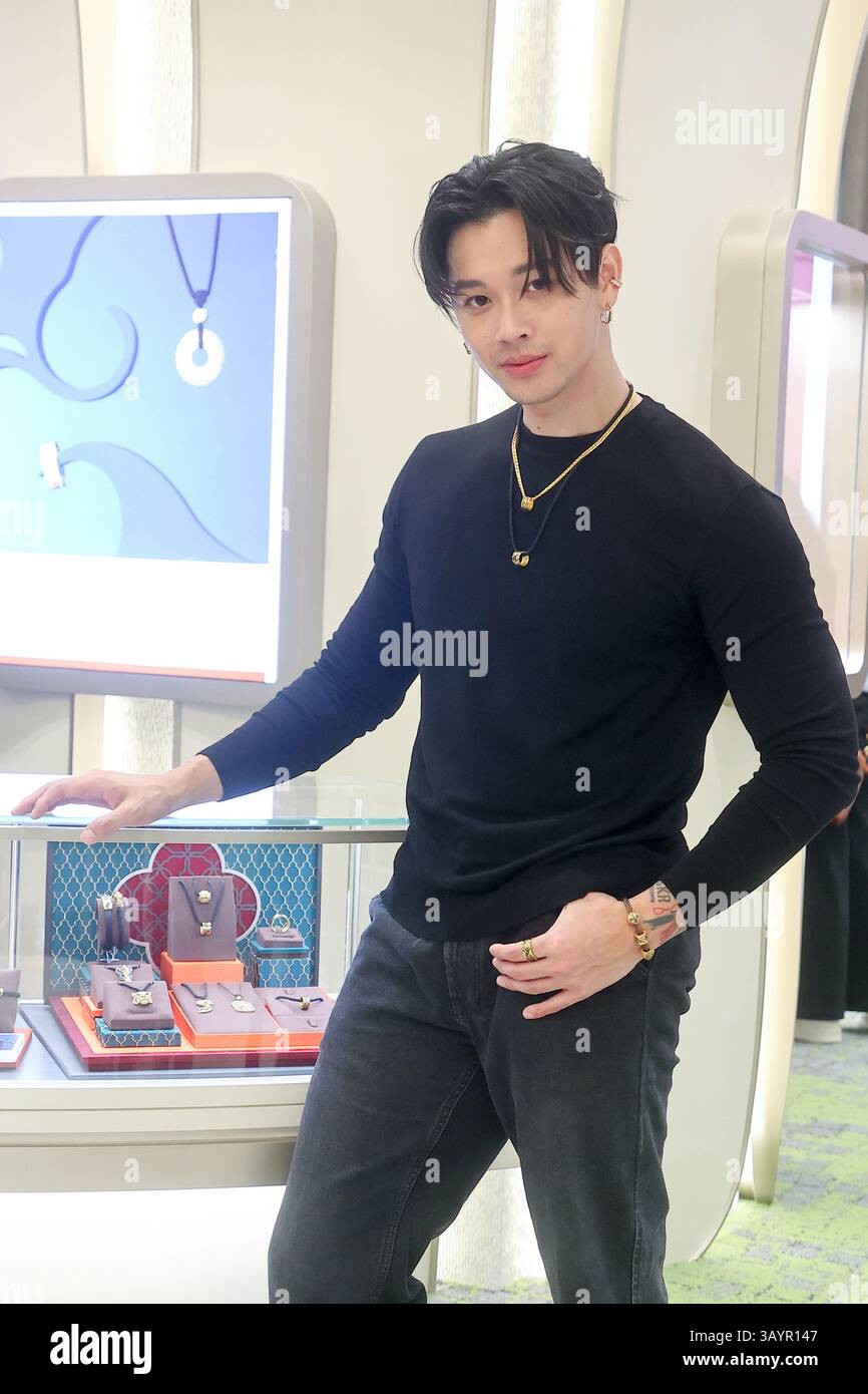 TAIPEI, CHINA - APRIL 23, 2025 - Taiwanese male singer OSN Gao attended ...