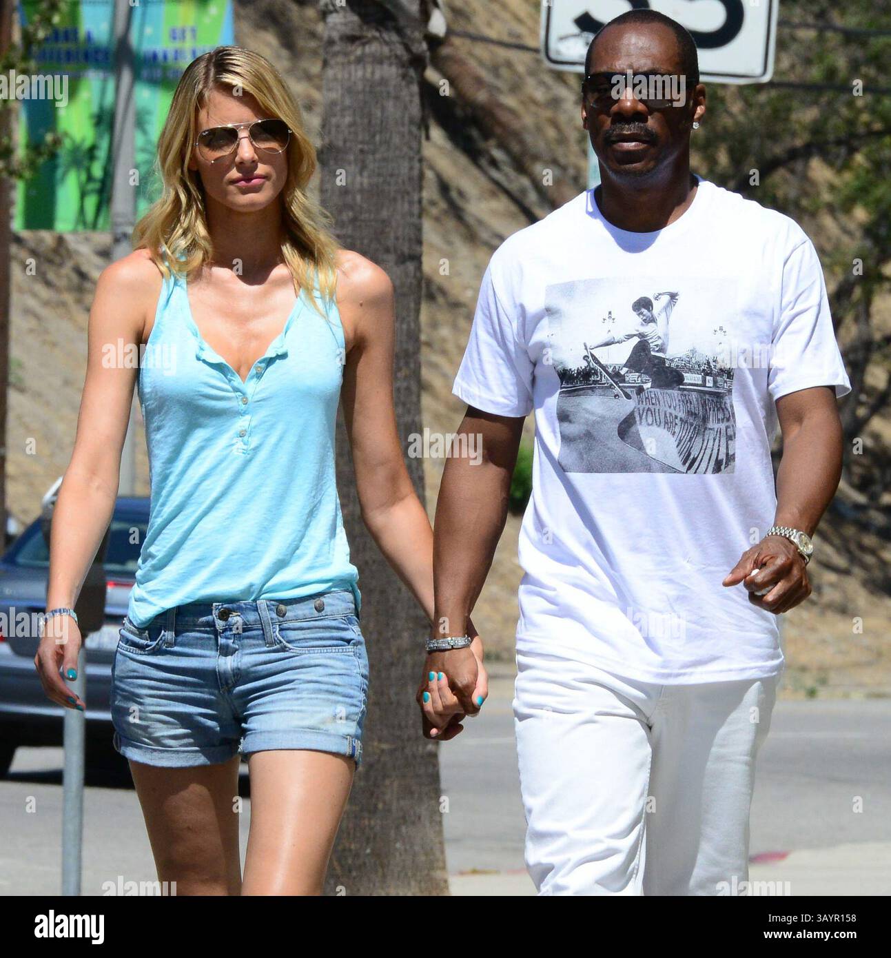 Eddie Murphy and his girlfriend Paige Butcher getting their morning ...