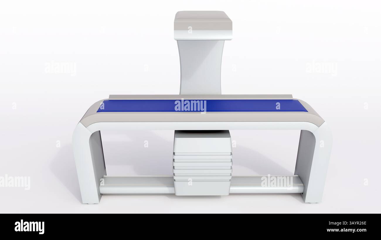 A 3d rendering of a portion of a DEXA or Dual-energy X-ray ...