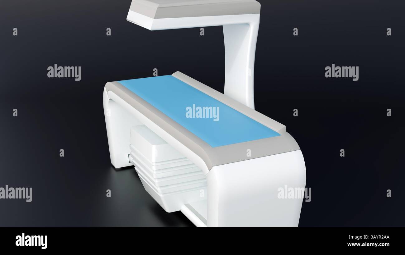 A 3d rendering of a portion of a DEXA or Dual-energy X-ray ...