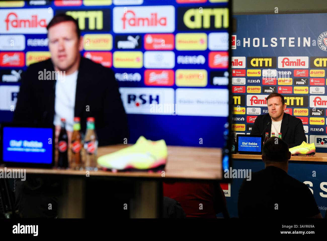 Kiel, Germany. 23rd Apr, 2025. Olaf Rebbe, new sporting director at ...