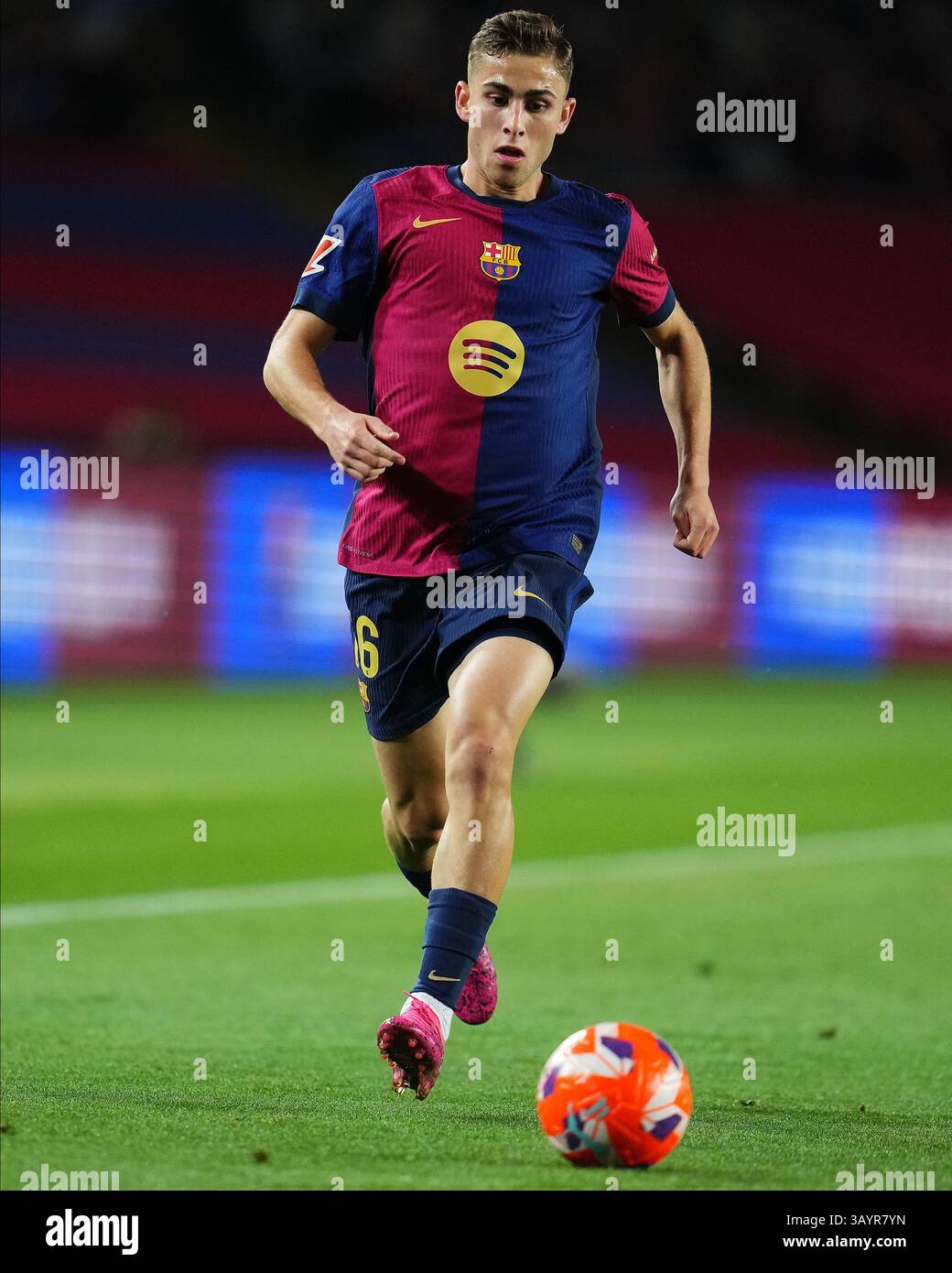 Barcelona, Spain. 23rd Apr, 2025. Fermin Lopez of FC Barcelona during ...