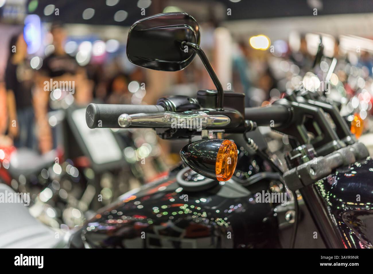 Bangkok, Thailand - December 10, 2017 : Some parts of the motorcycle in ...