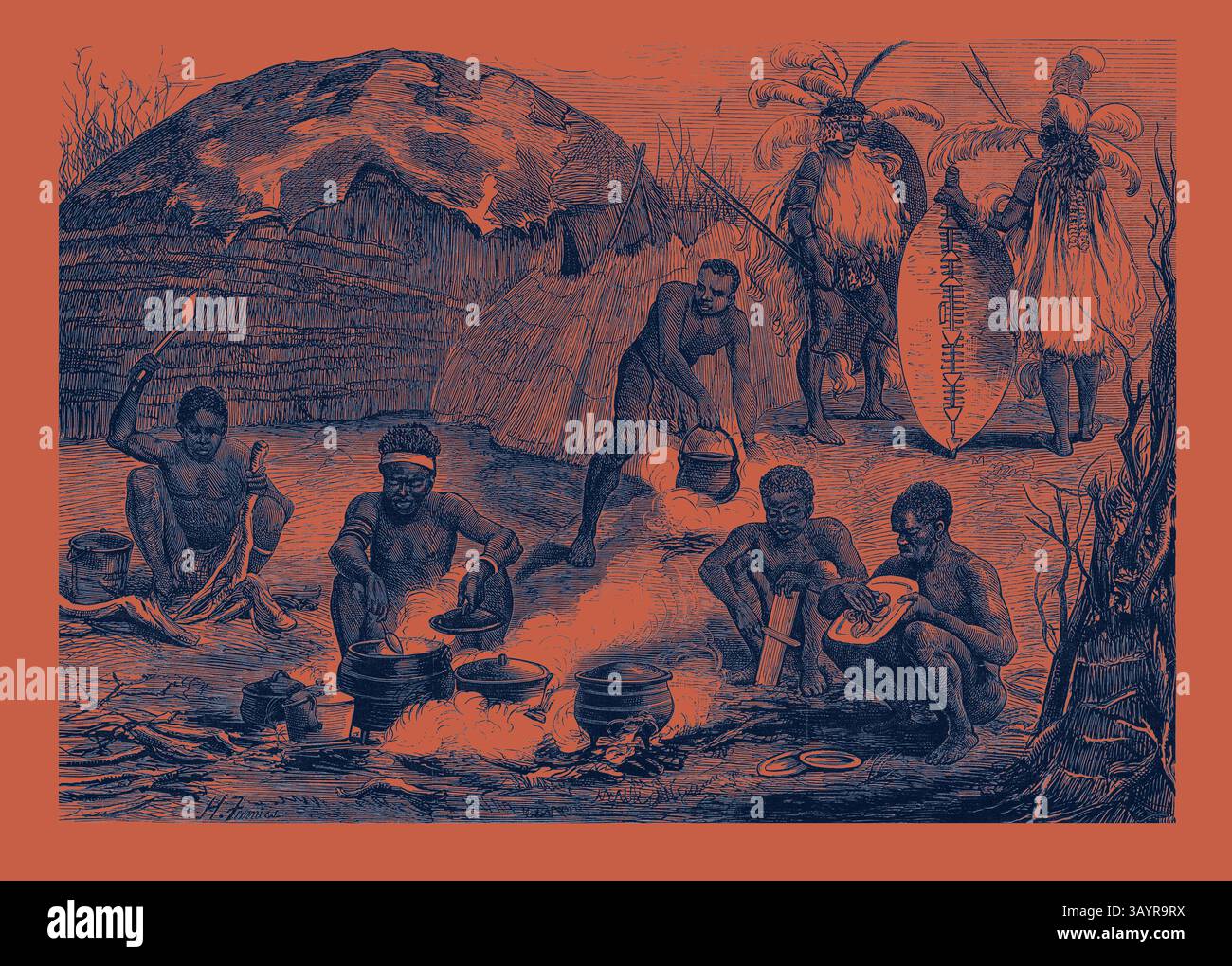 Zulu traditional cooking hi-res stock photography and images - Alamy