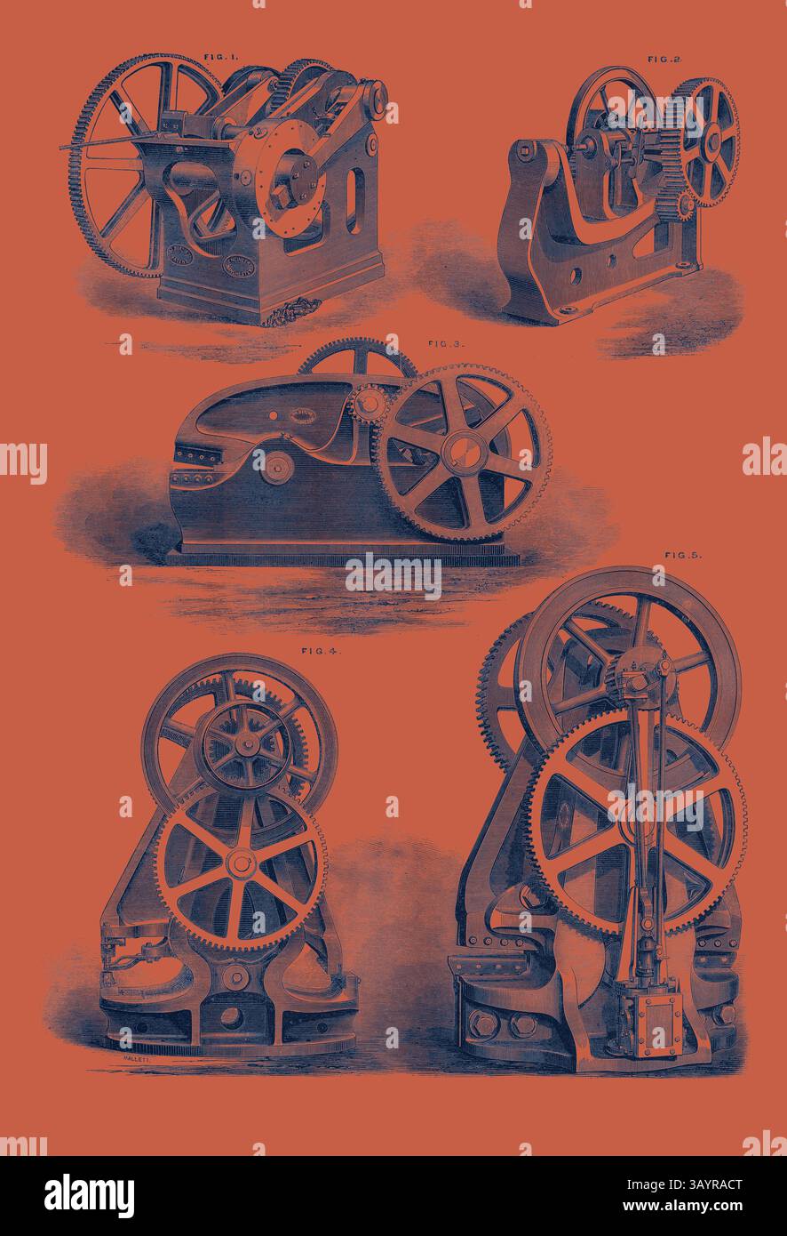 A collection of intricate mechanical devices showcasing various gears ...