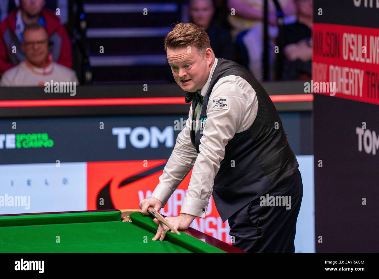 Sheffield, UK. 23rd Apr, 2025. Shaun Murphy during the 2025 Halo World ...