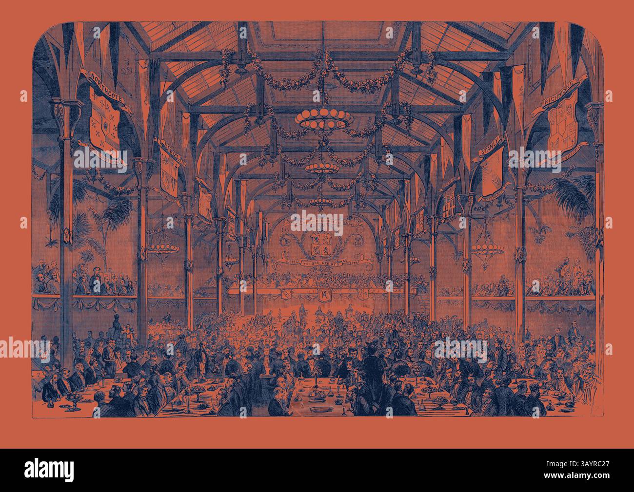 Bustling grand hall filled hi-res stock photography and images - Alamy