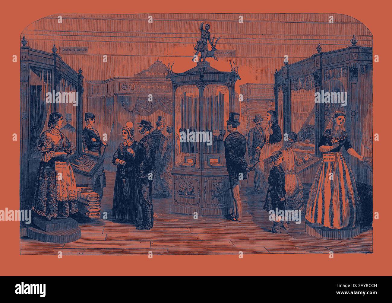 Bustling exhibition booth hi-res stock photography and images - Alamy