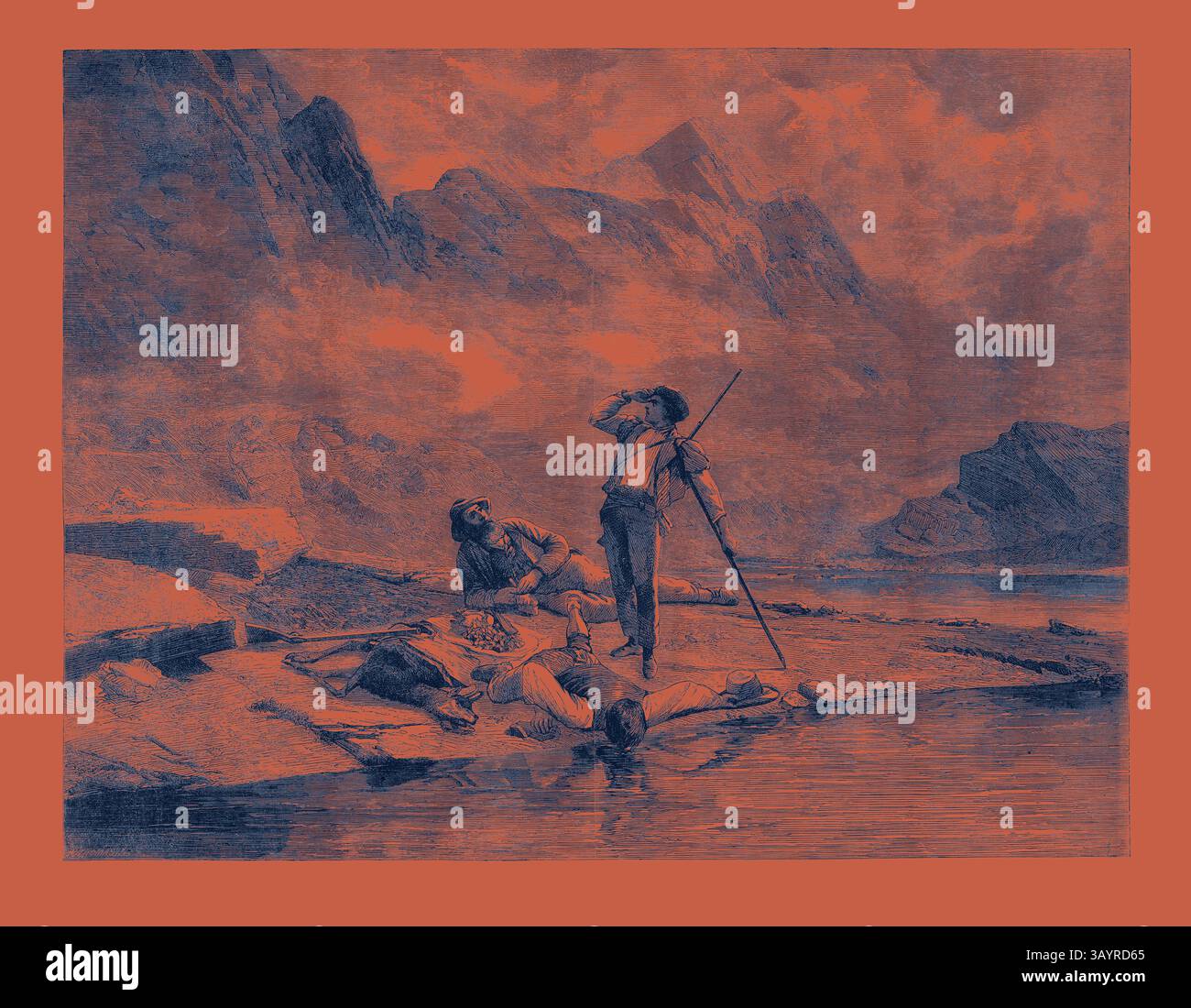 Somber scene depicts hi-res stock photography and images - Alamy