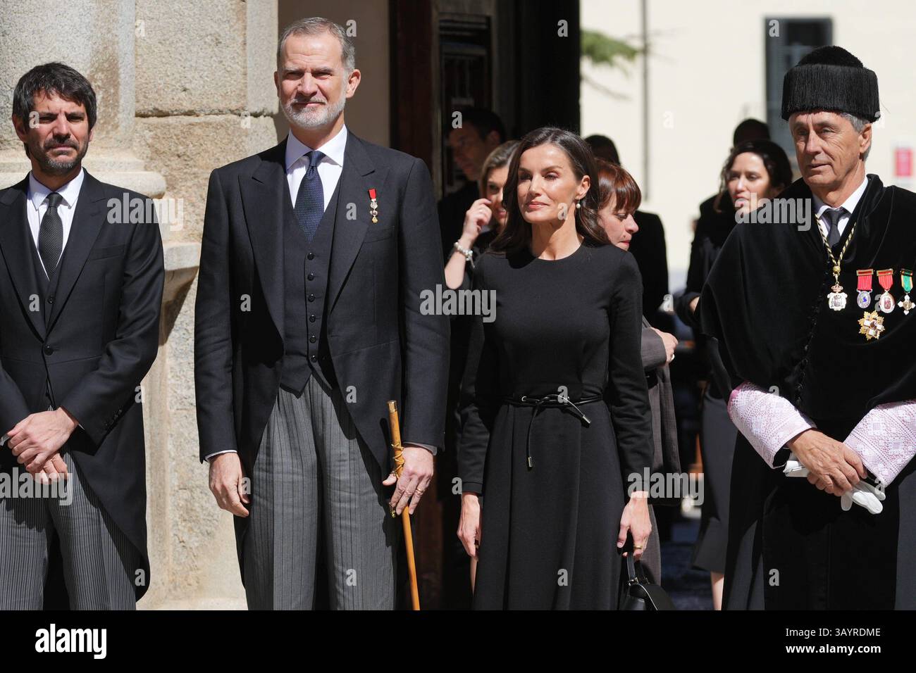 Spanish King Felipe VI and Queen Letizia with Isabel Diaz Ayuso and ...