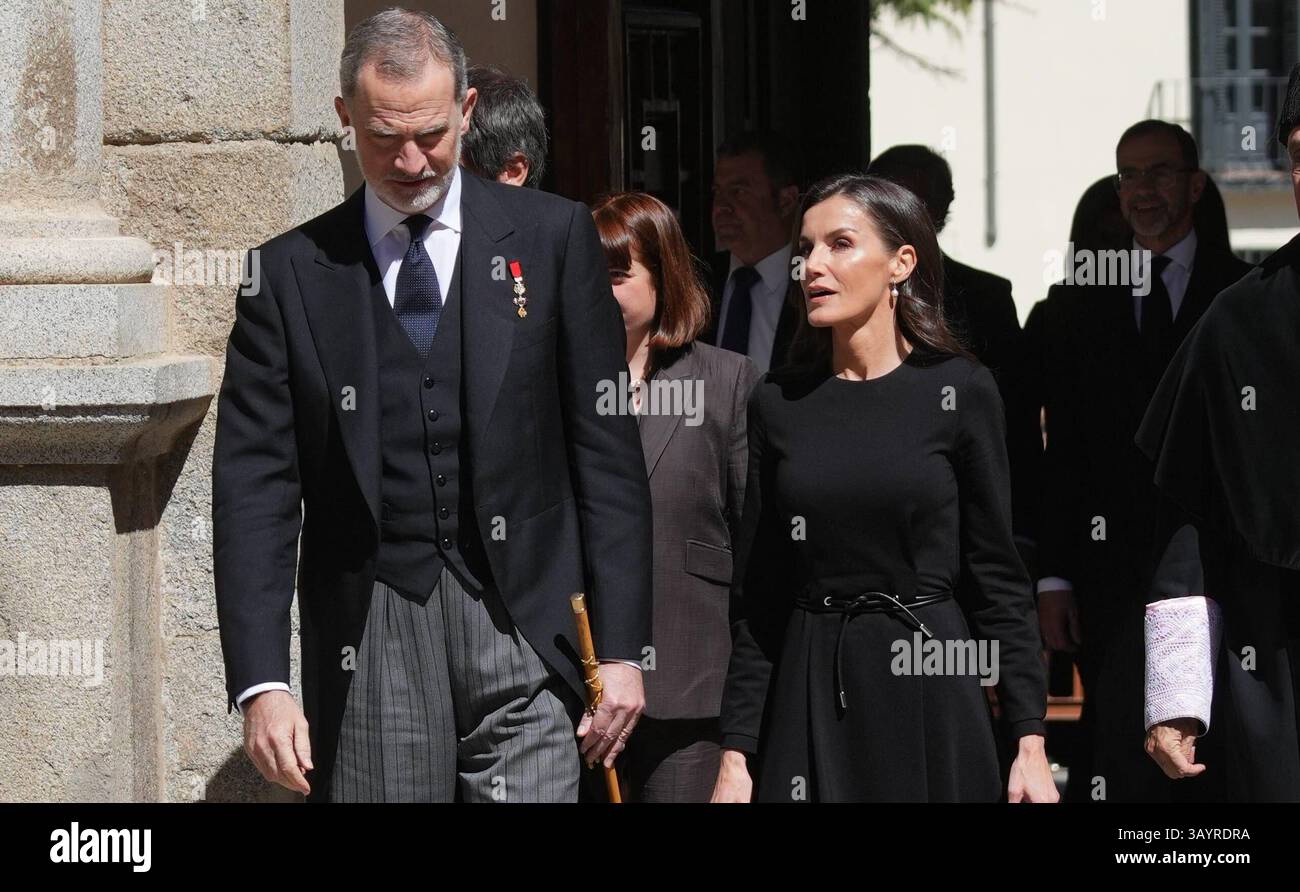 Spanish King Felipe VI and Queen Letizia with Isabel Diaz Ayuso and ...