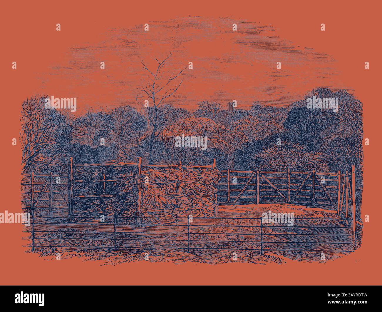 Simple fence enclosing hi-res stock photography and images - Alamy