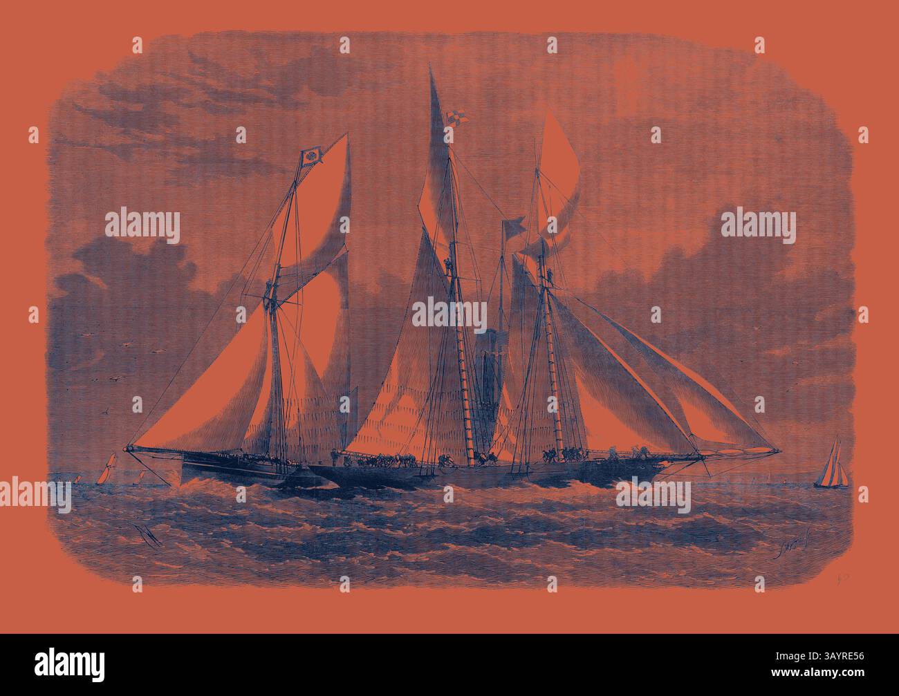 Powerful sail billowing hi-res stock photography and images - Alamy