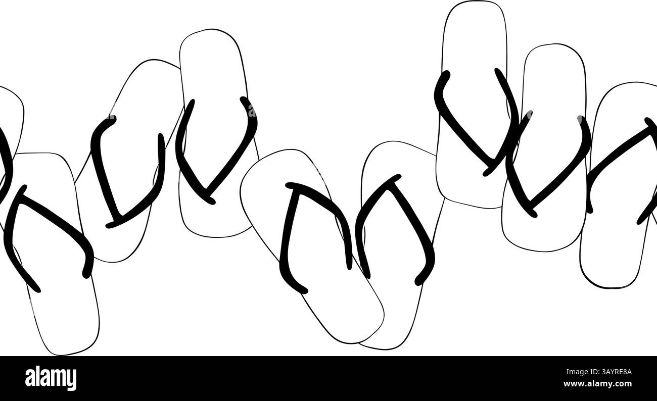 Flip flop close up Stock Vector Images - Alamy