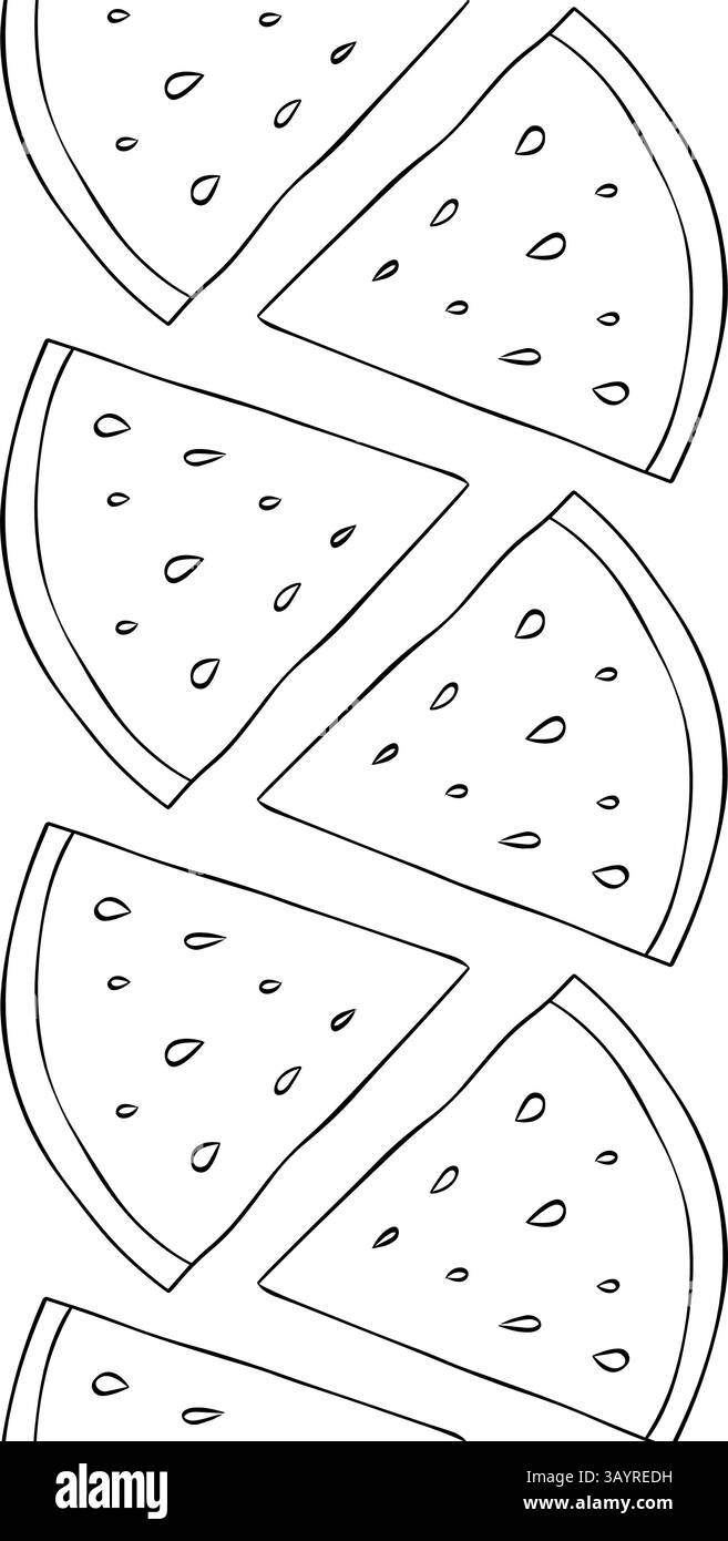 Watermelon border Stock Vector Images - Alamy