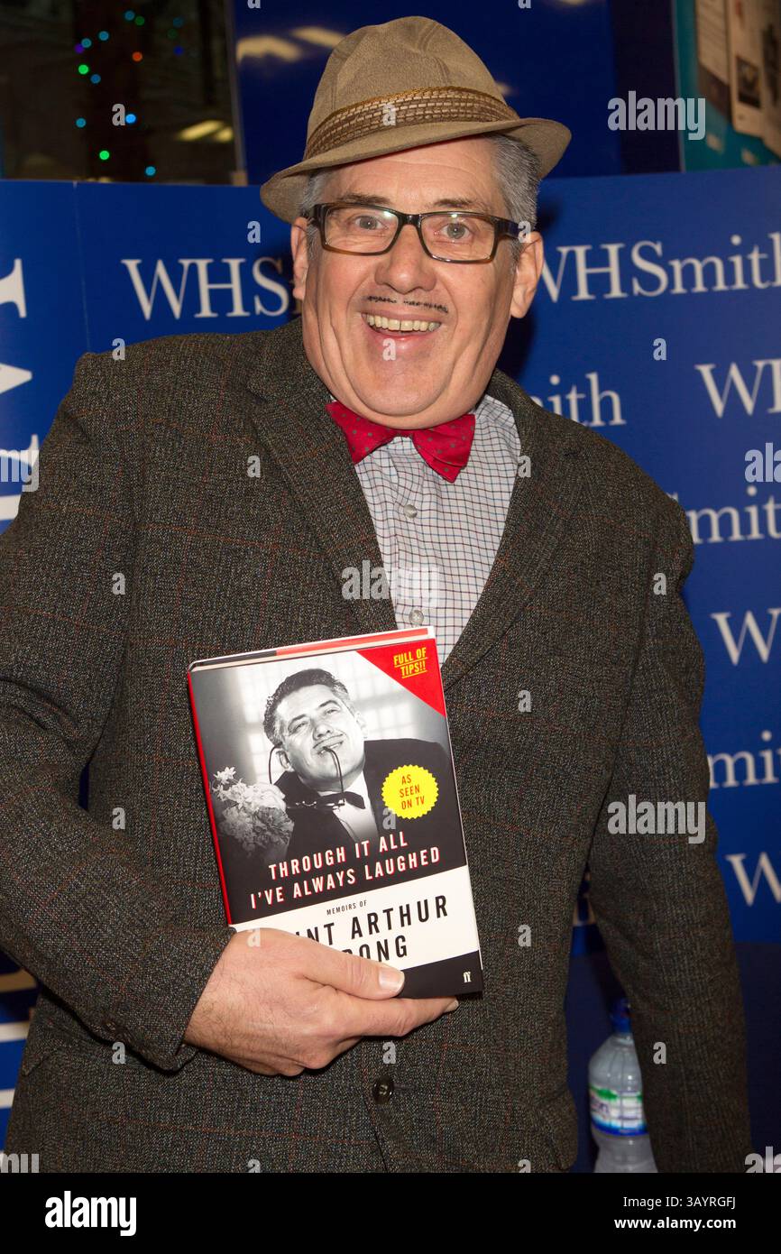 Steve Delaney aka Count Arthur Strong signs his autobiography "Through ...
