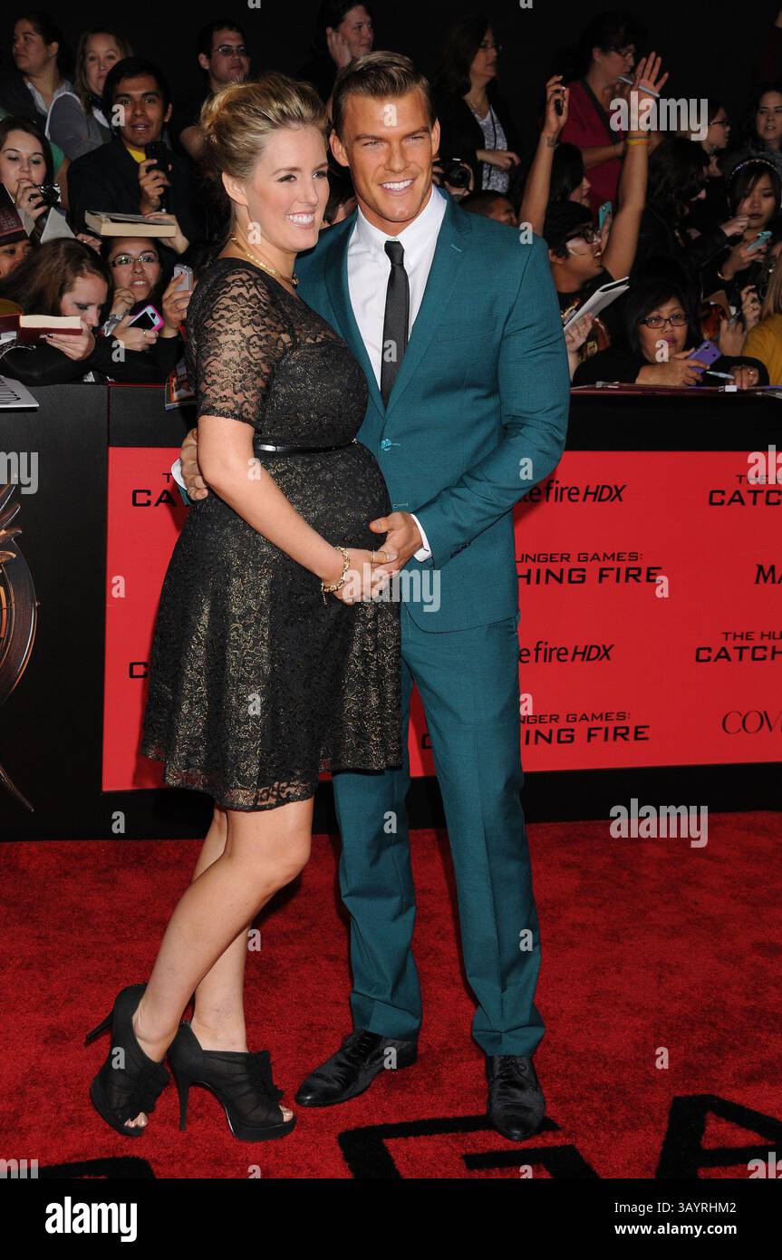 Alan Ritchson, Catherine Ritchson at The Hunger Games, Catching Fire ...
