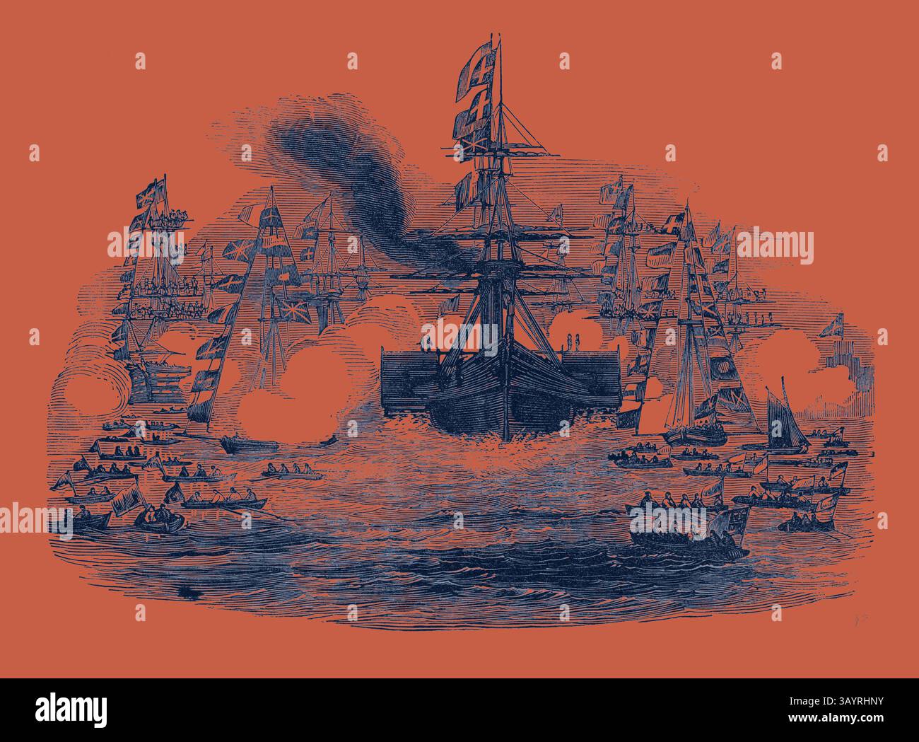 Large steam powered ship surrounded hi-res stock photography and images ...