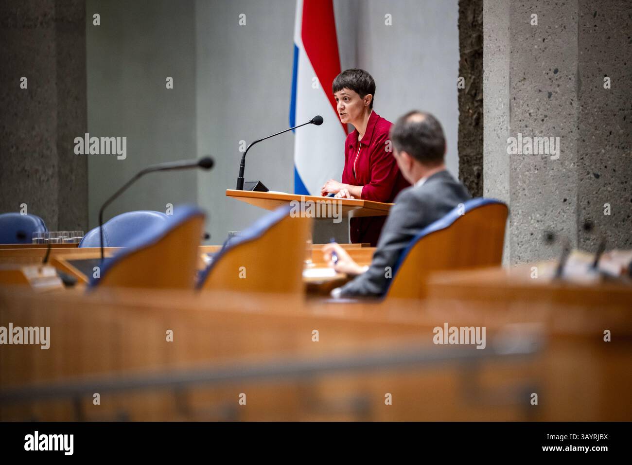 DEN HAAG - NSC's Agnes Joseph during a debate in the plenary hall of ...