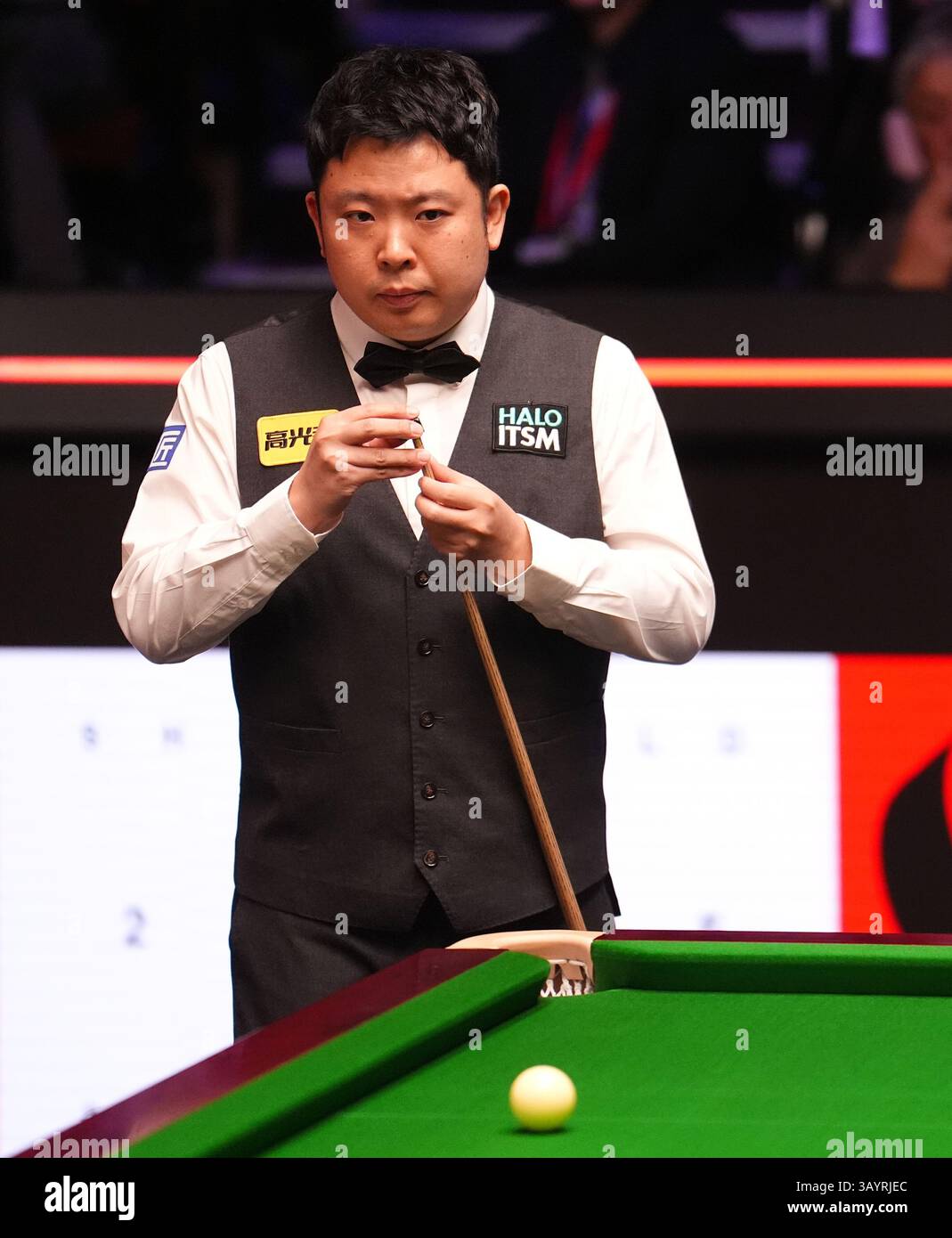 Zhang Anda in action during his match against Pang Junxu, during day ...