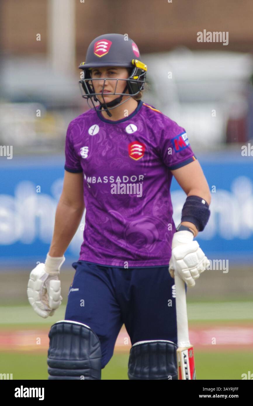 Chester le Street, England, 23 April 2025. Jo Gardner batting for Essex ...