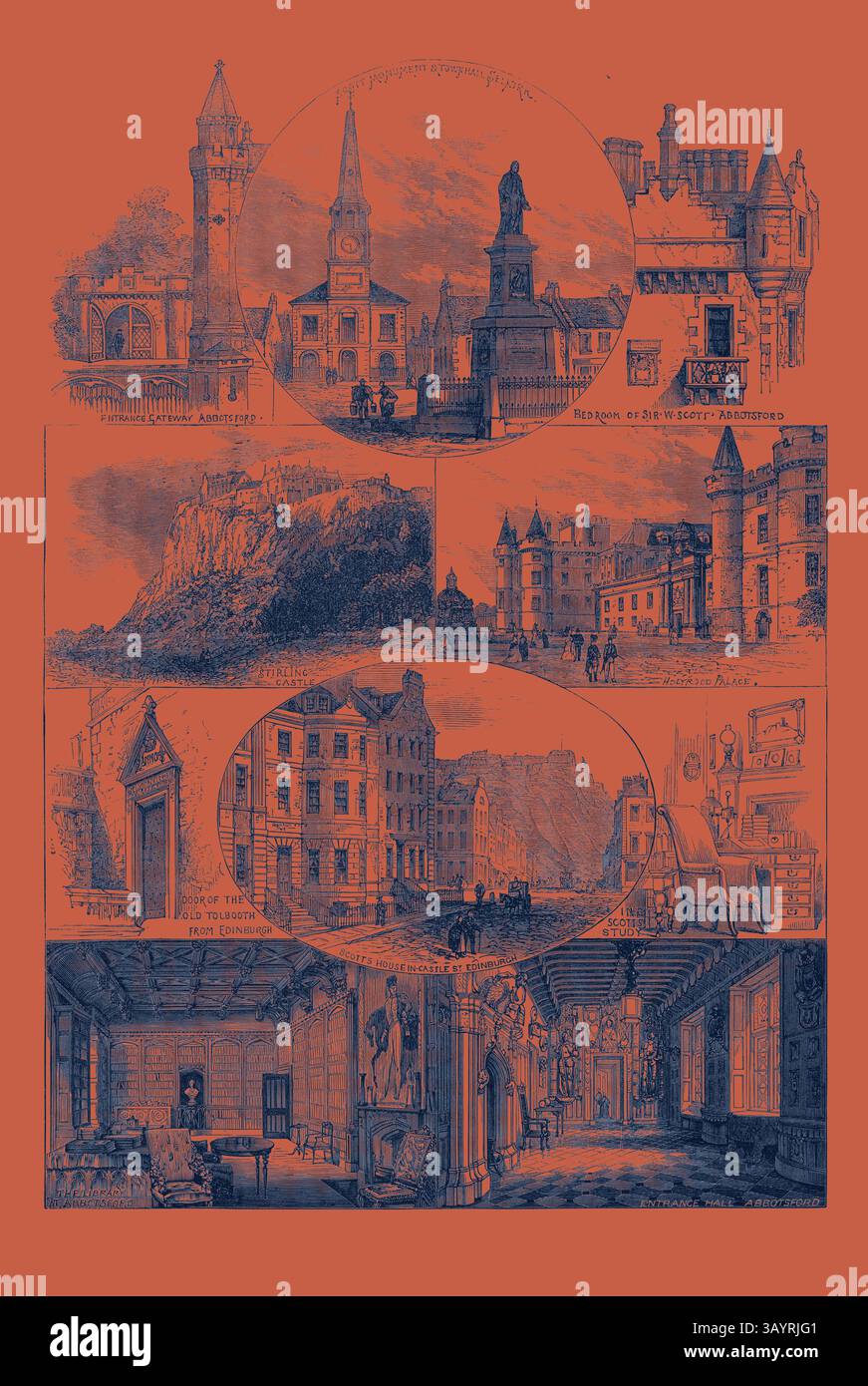 Featuring detailed illustrations of facades hi-res stock photography ...