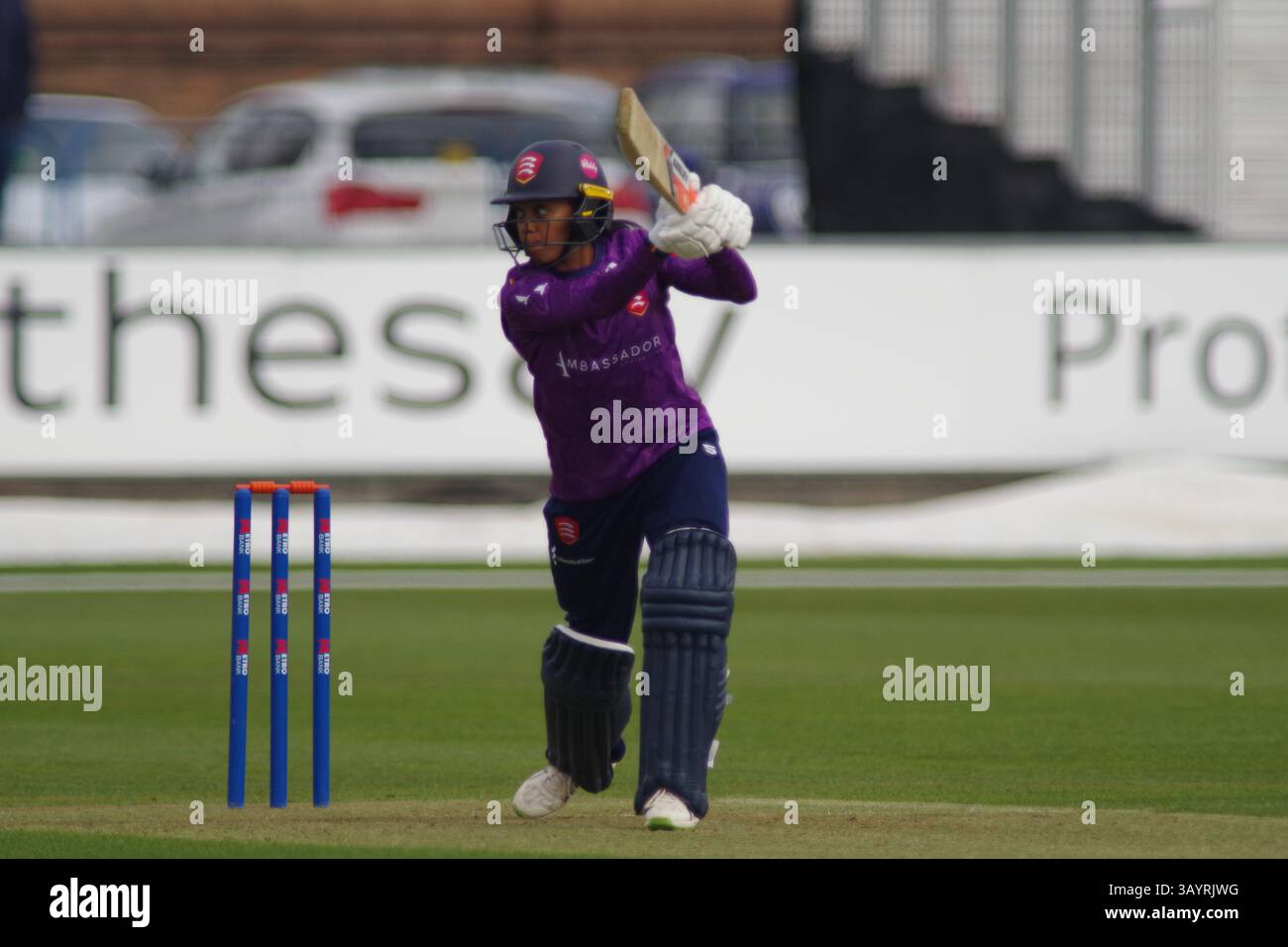 Chester le Street, England, 23 April 2025. Cordelia Griffith batting ...
