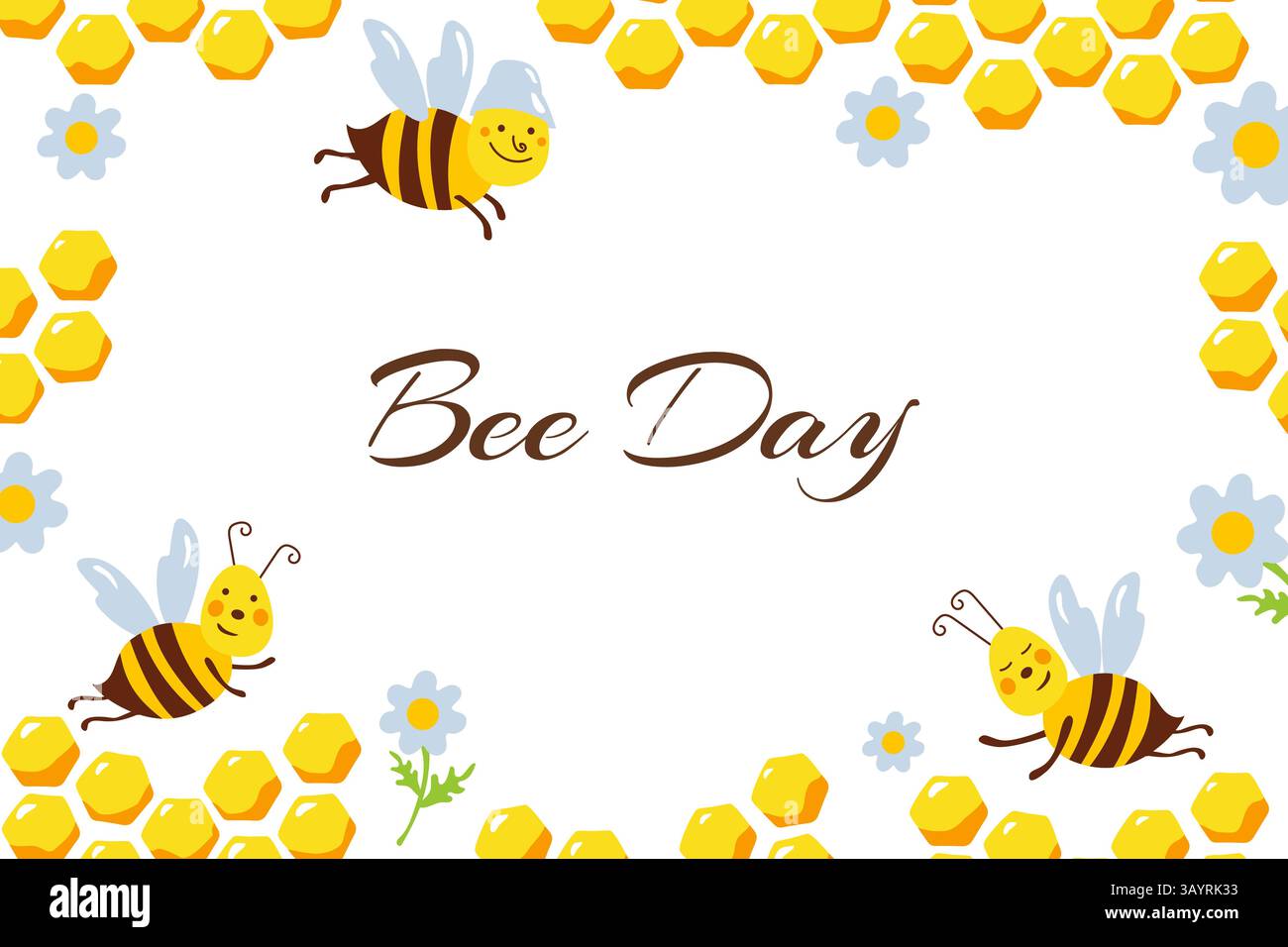 World bee day vector template. Vector Stock Vector Image & Art - Alamy