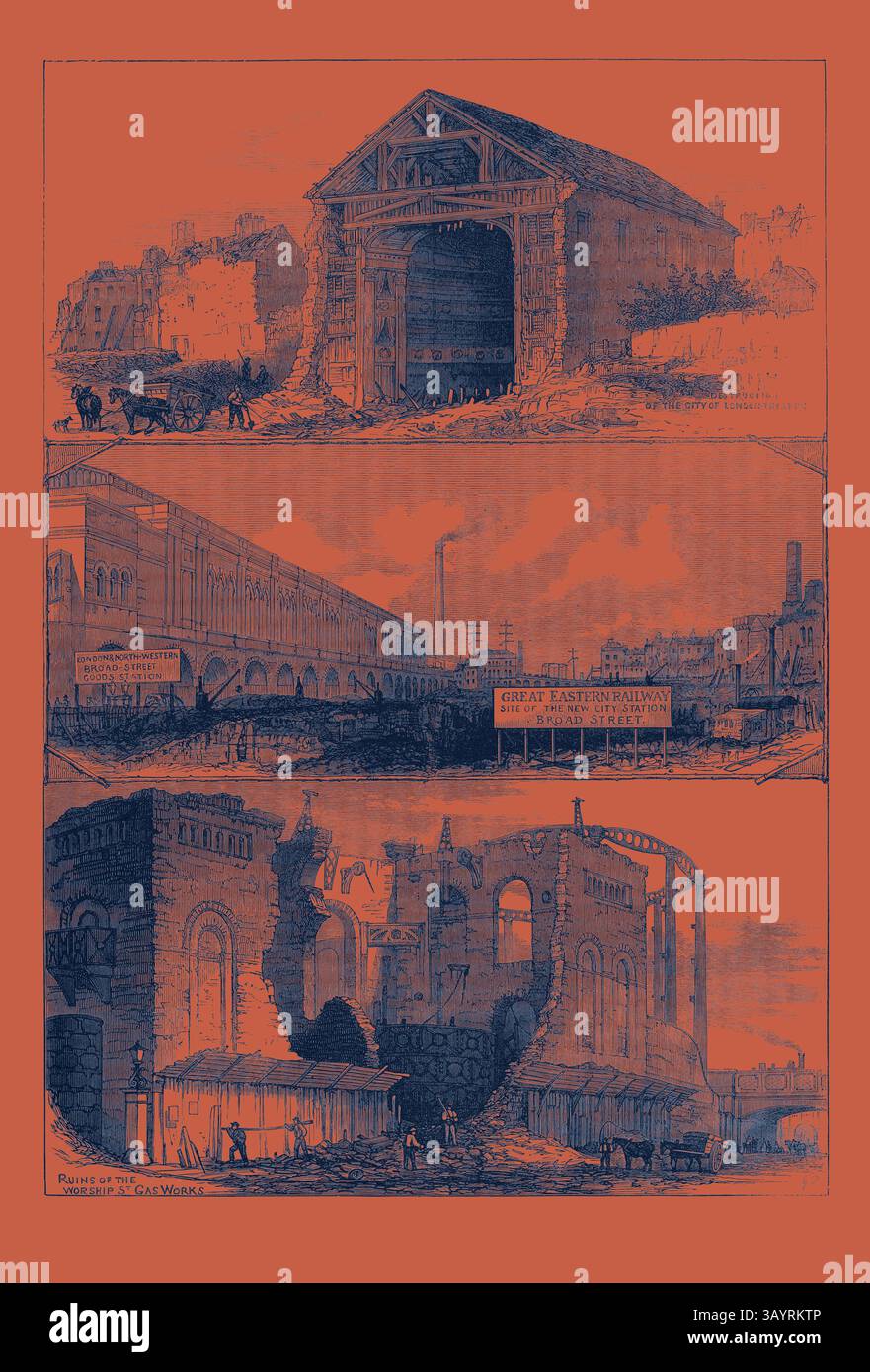 Collage of historical architectural structures hi-res stock photography ...