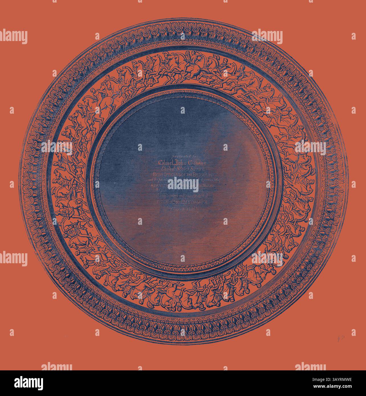 An ornate circular design featuring intricate patterns and decorative ...