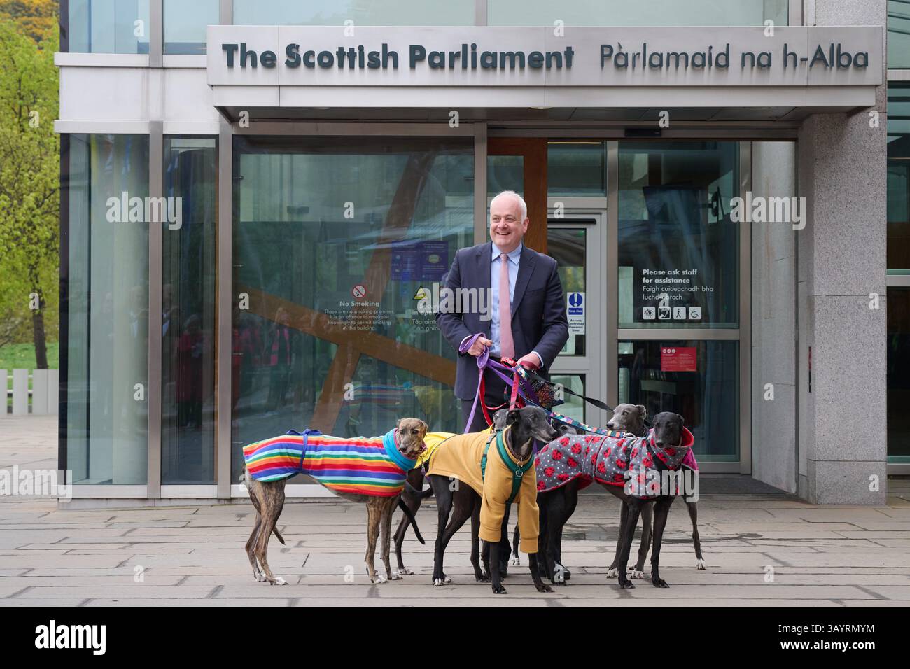 Edinburgh Scotland, UK 23 April 2025. Scottish Green MSP Mark Ruskell ...