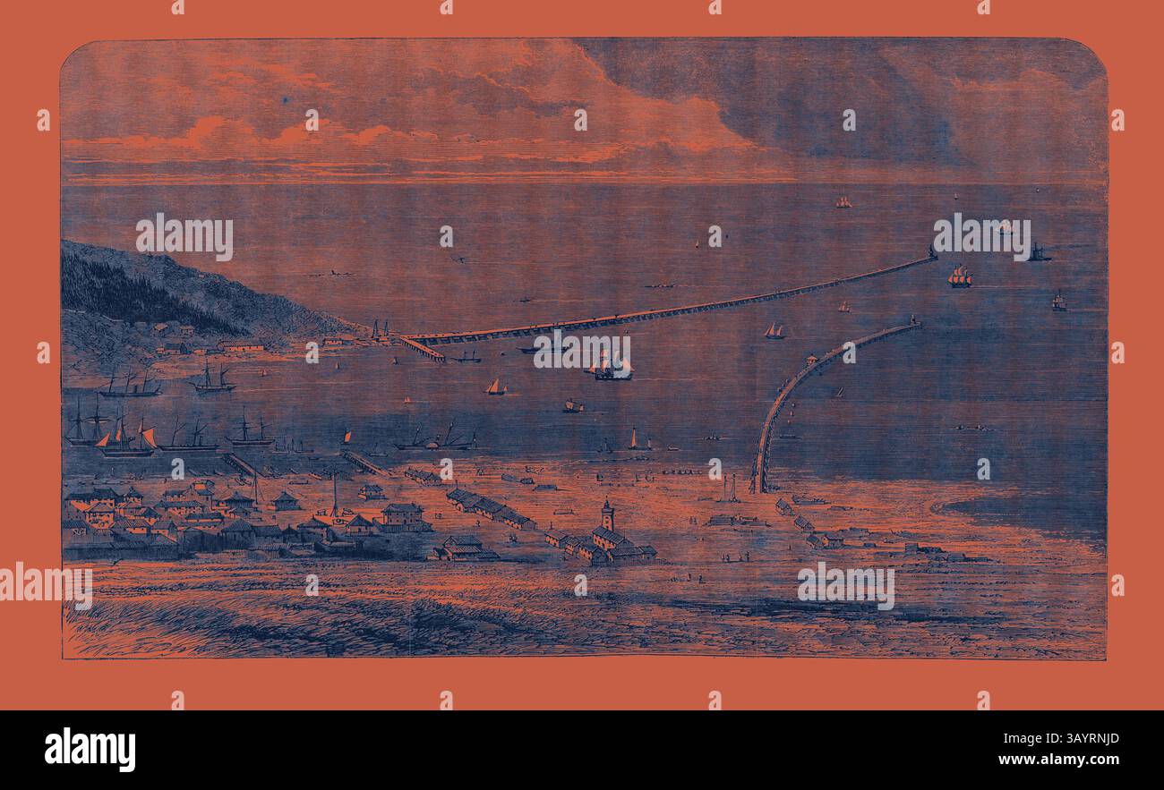 Long pier extends harbor hi-res stock photography and images - Alamy